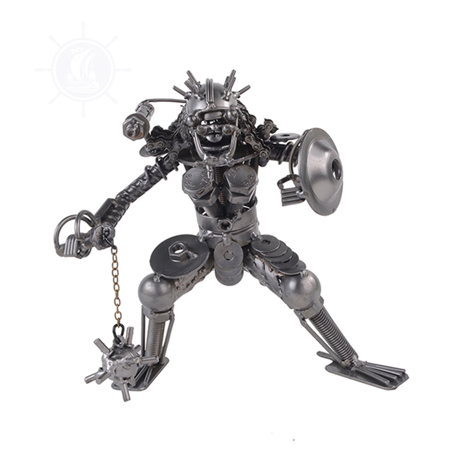 Old Modern Handicrafts Metal Predator with Chain Flail & Shield ...