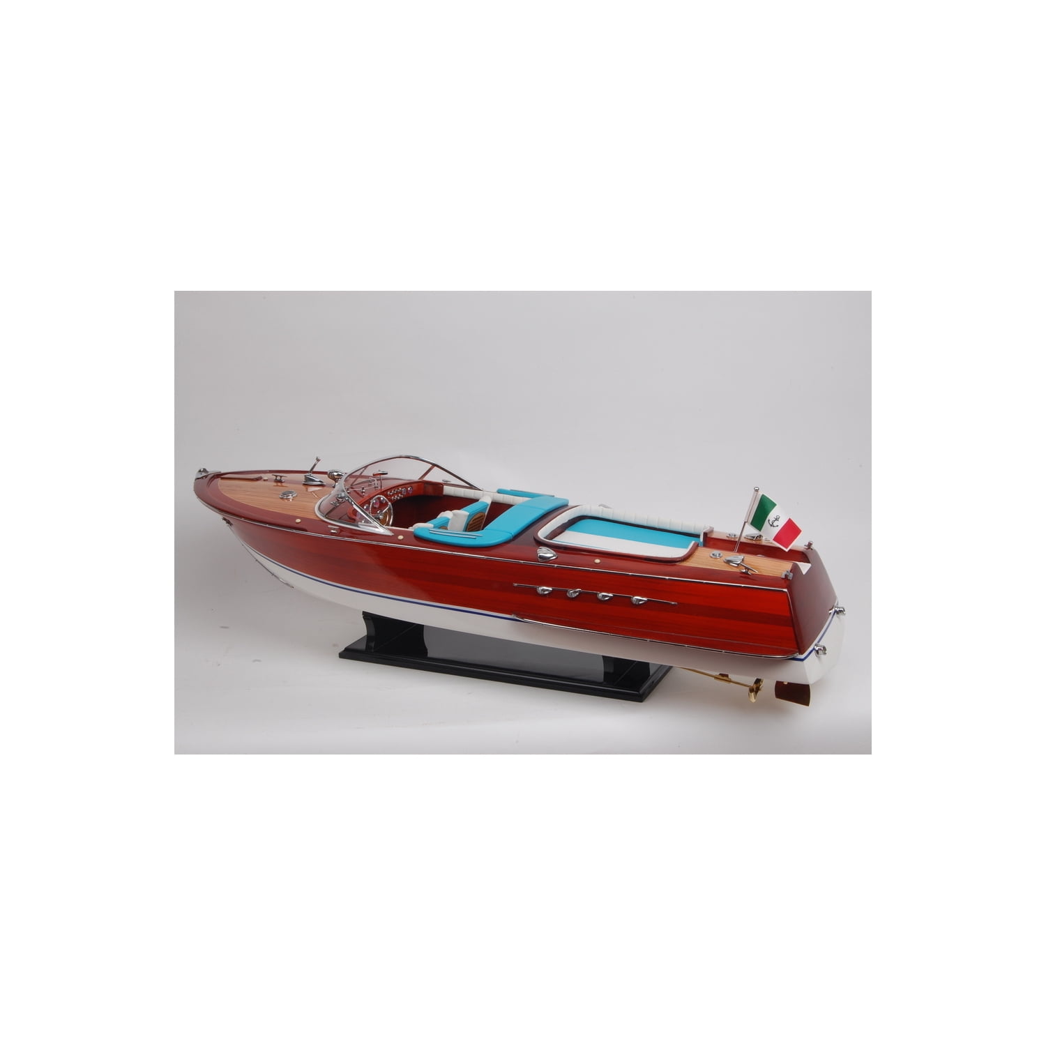 Old Modern Handicrafts Super Riva Painted Large Speedboat Model ...