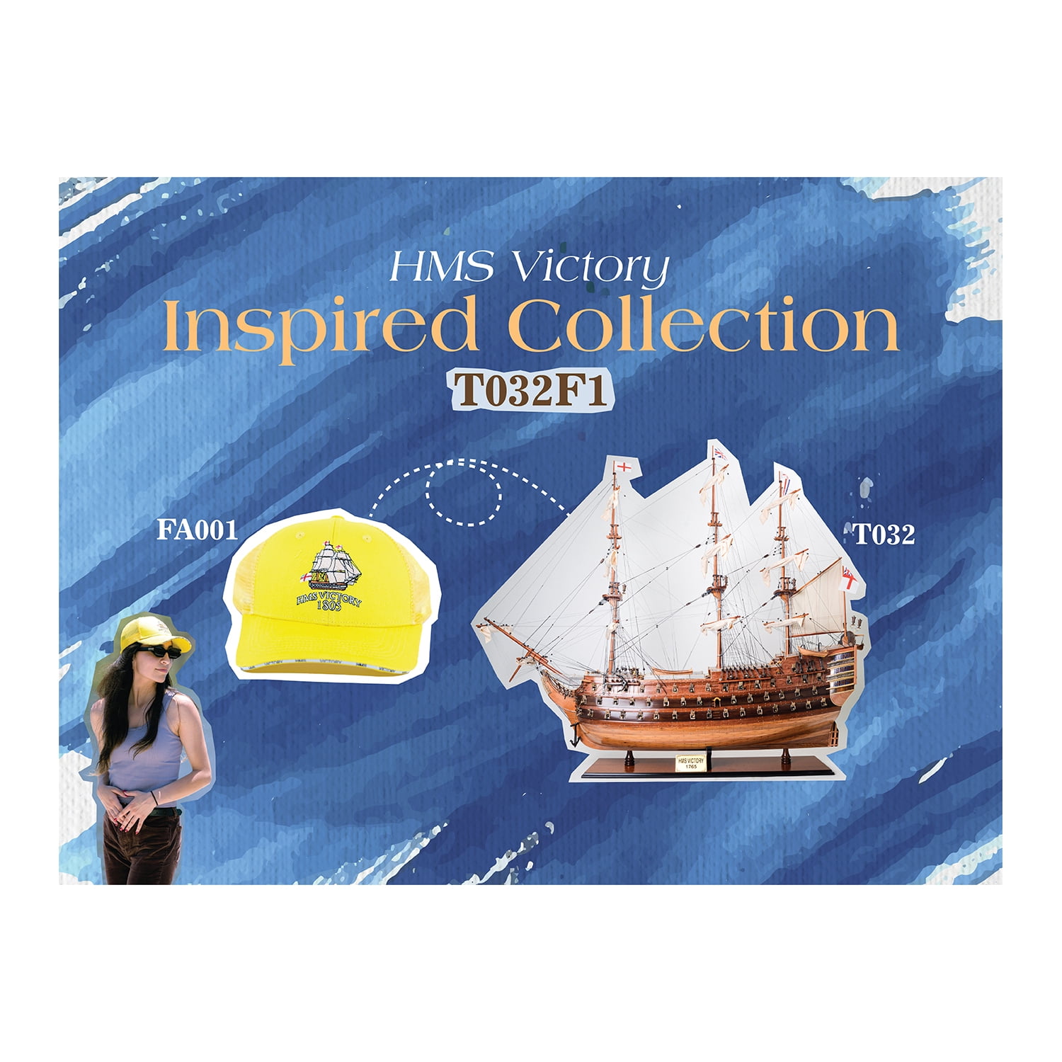 Old Modern Handicrafts T032F1 53 in. Ultimate HMS Victory Combo of ...