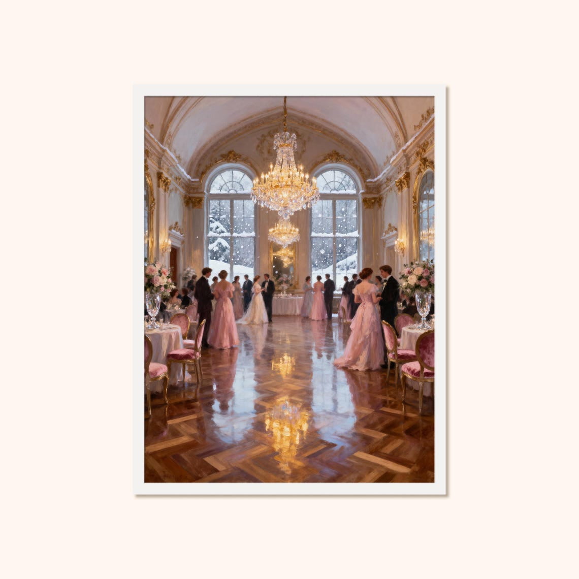 Old Money Ballroom Print, Palace Interior Wall Art Instant #2693 ...