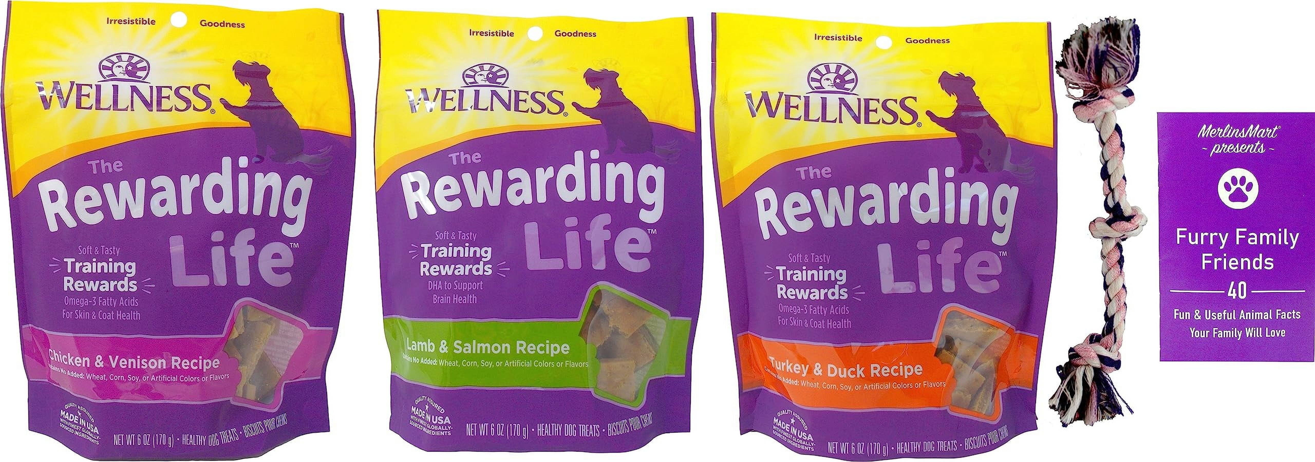 Wellness Rewarding Life Dog Soft Training Treats 3 Flavor Variety - (1 ...