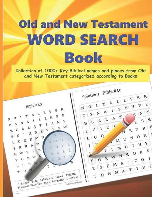 Old and New Testament WORD SEARCH Book : Collection of 1000+ Key ...