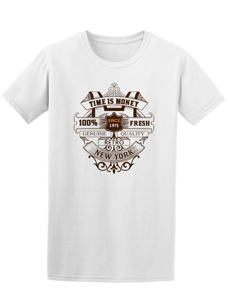 Old New York Logo Time Is Money Tee Men's -Image by Shutterstock ...