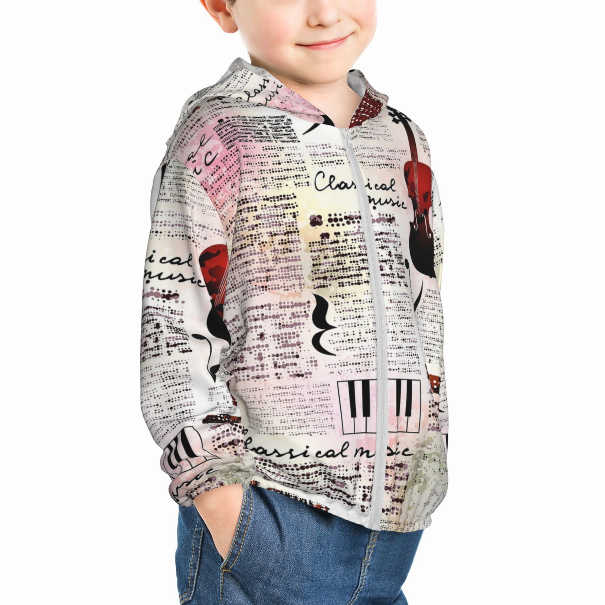 Old Newspaper Decor, Classical Music Themed Instruments Piano Violin ...