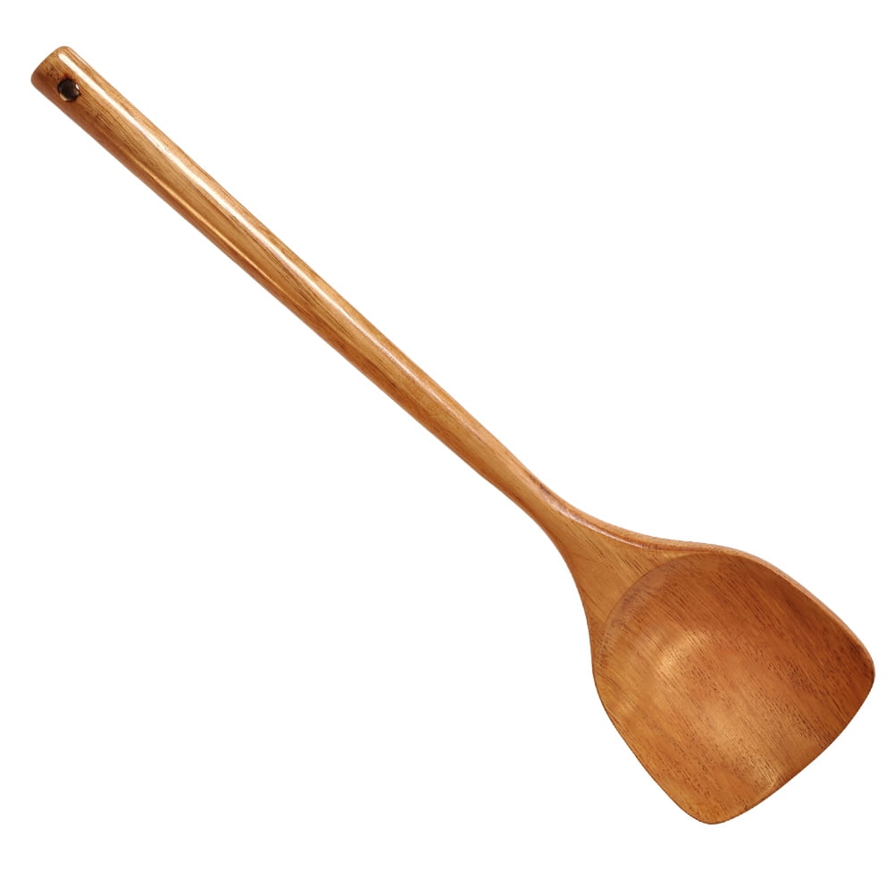 Wooden Cooking Spatula 2pcs Kitchen Utensil Wok Shovel Cookware ...
