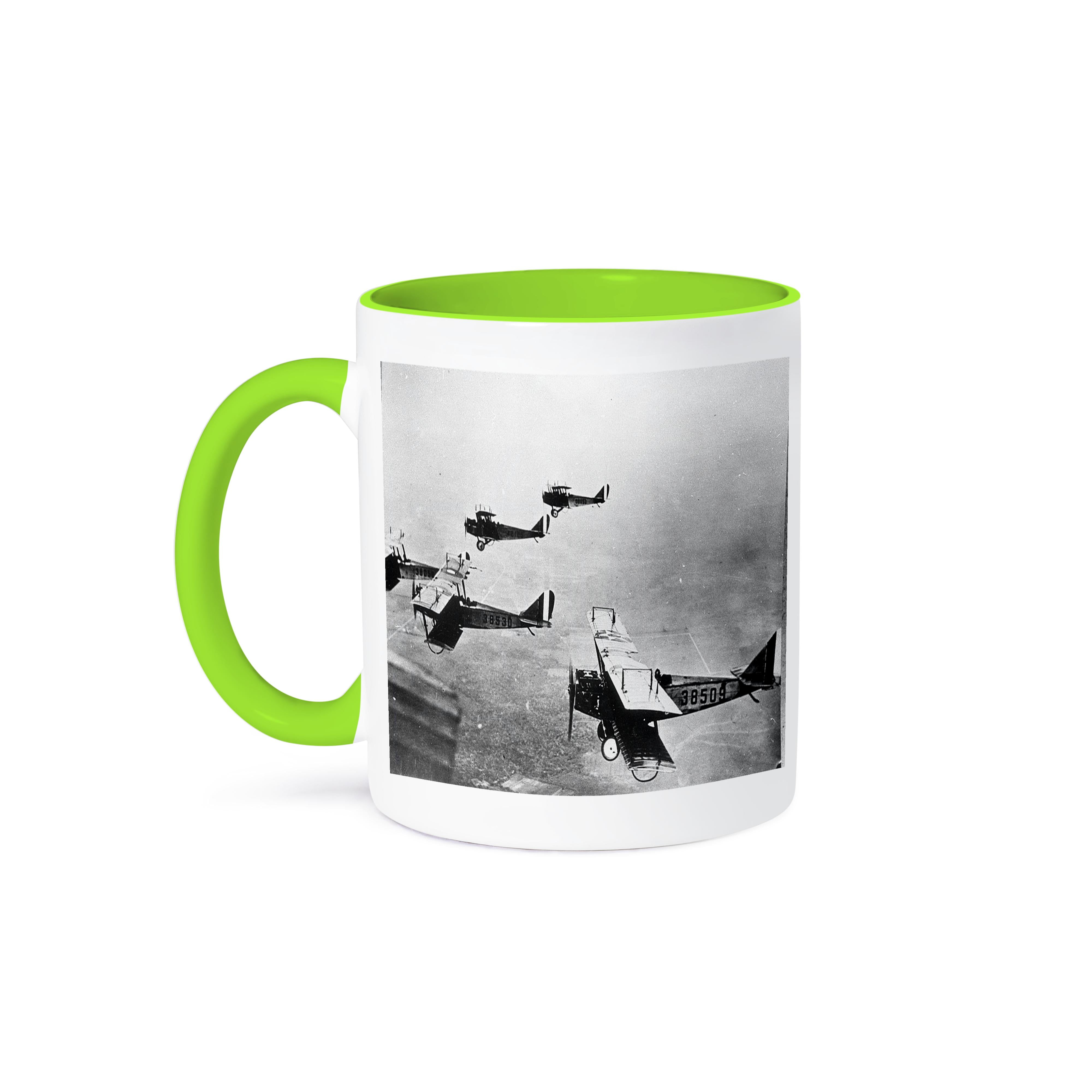 3dRose, Old Photo Of British WWI Aircraft In Flight, 15oz Two-Tone ...