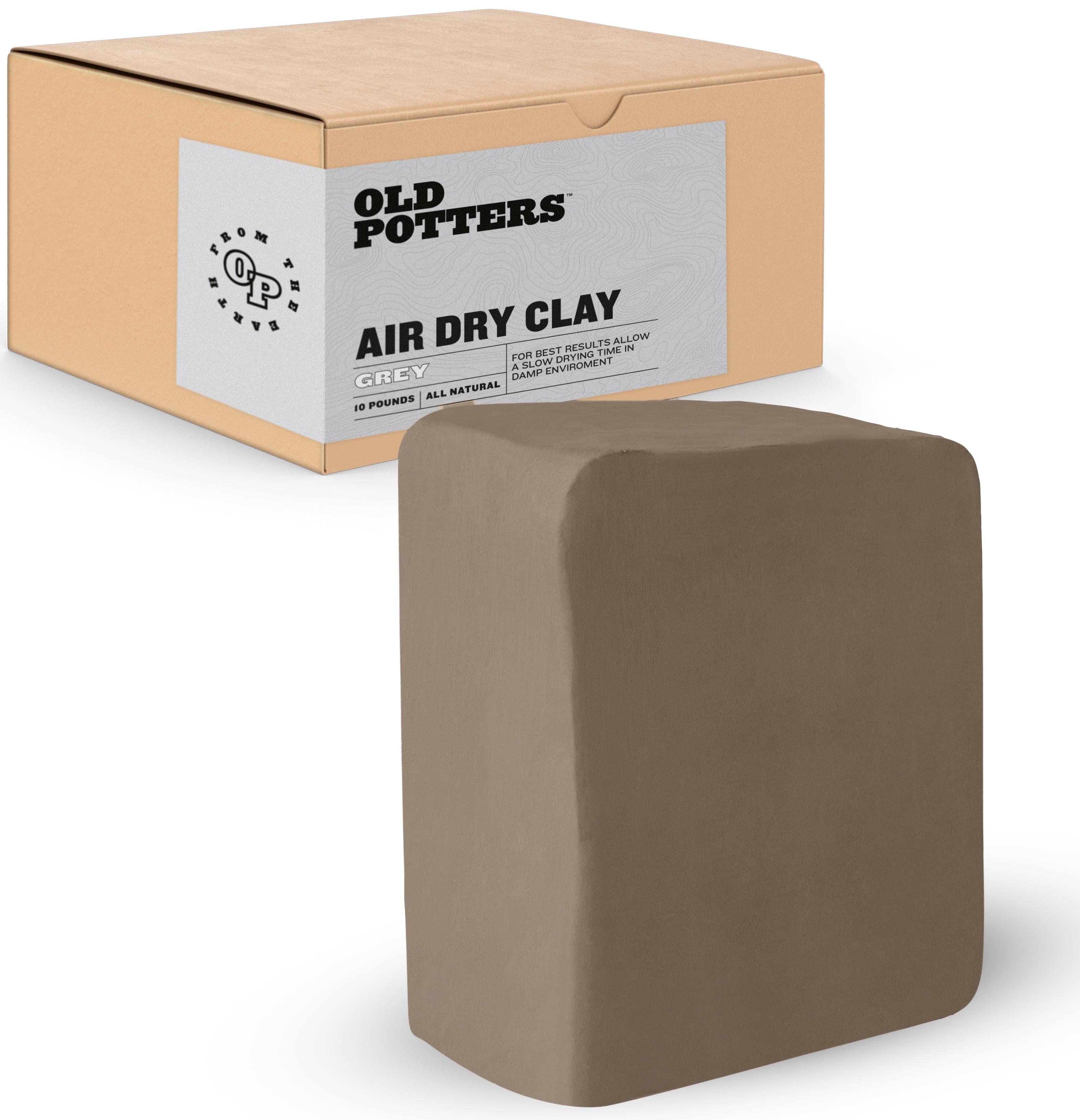 Old Potters Air Dry Clay, Terra Cotta - Ideal for Beginners ...