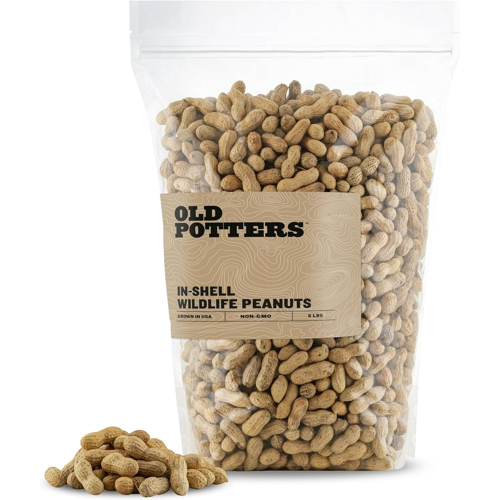 Old Potters Wildlife in-Shell Peanuts for Birds, Squirrels and Wildlife. USA Grown Non-GMO Raw ...