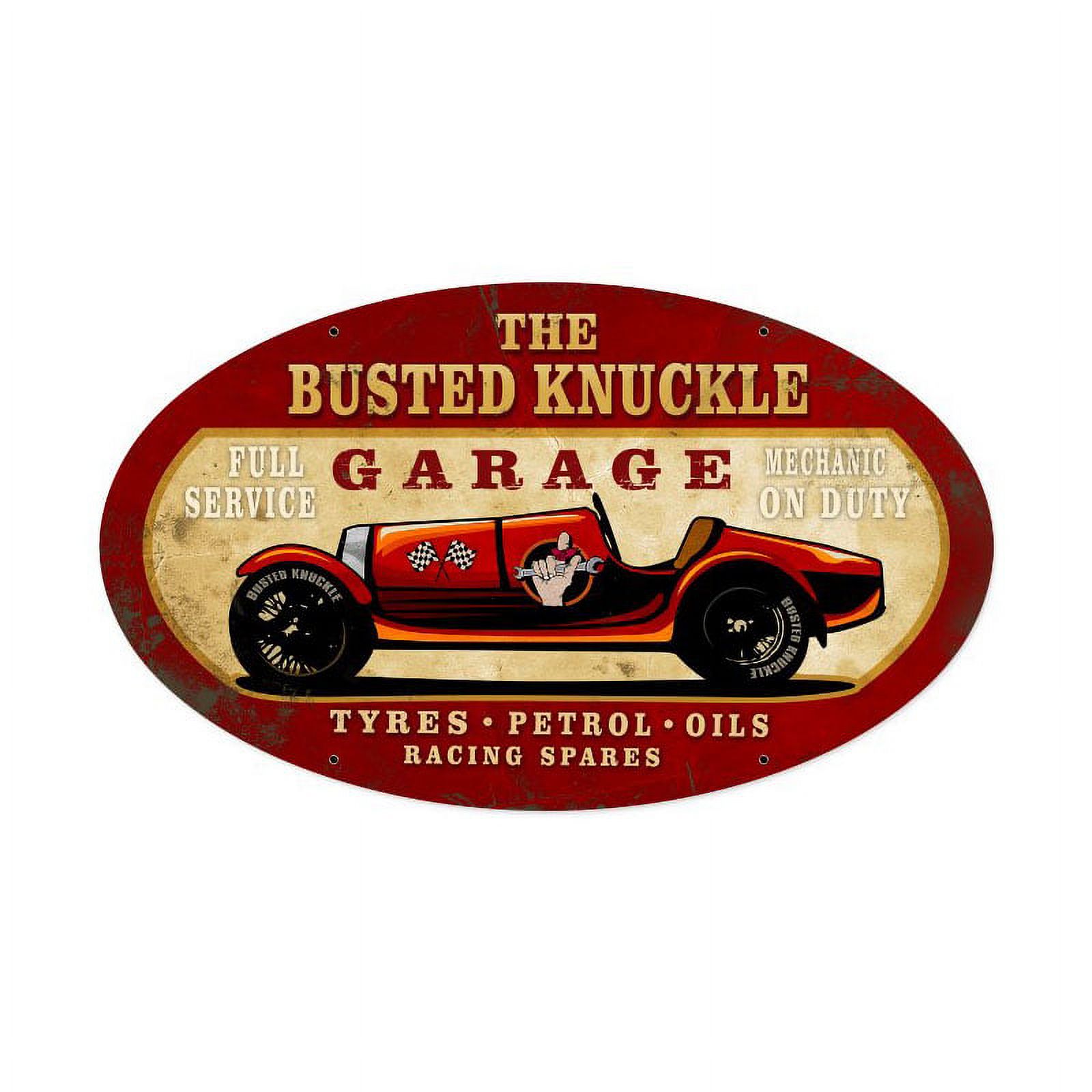 Old Race Car Vintage Sign “Made in the USA with heavy gauge steel ...