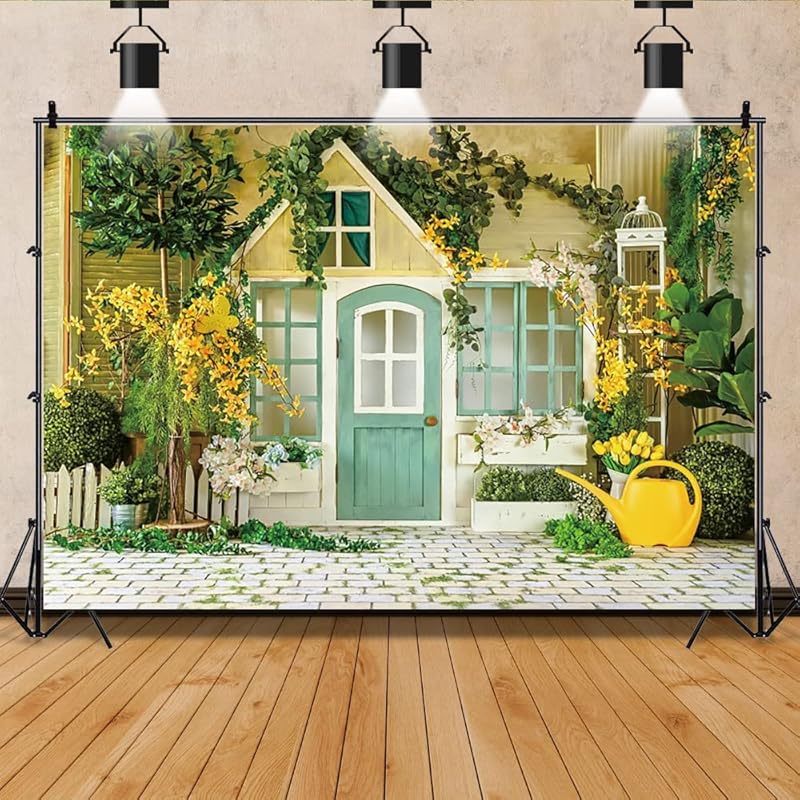 Old Rural Stone House Door Porch Yard Photography Background Baby ...