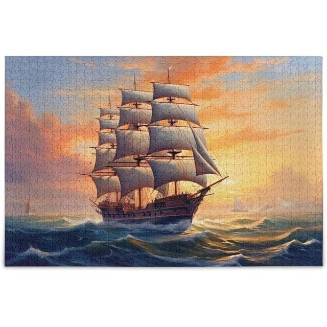Old Sailing Ship Jigsaw Puzzles 500 PiecesPuzzles for Adults Family ...