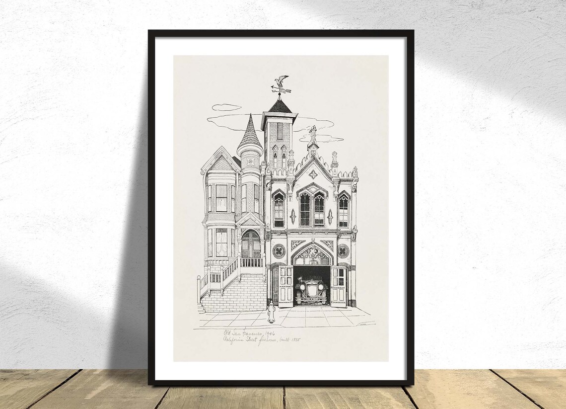 Old San Francisco, California Street Firehouse Built 1885| San ...