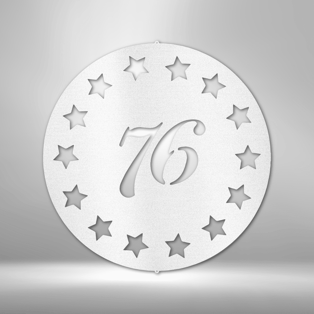 Old School 76 Steel Sign Laser Cut Powder Coated Home & Office Metal ...