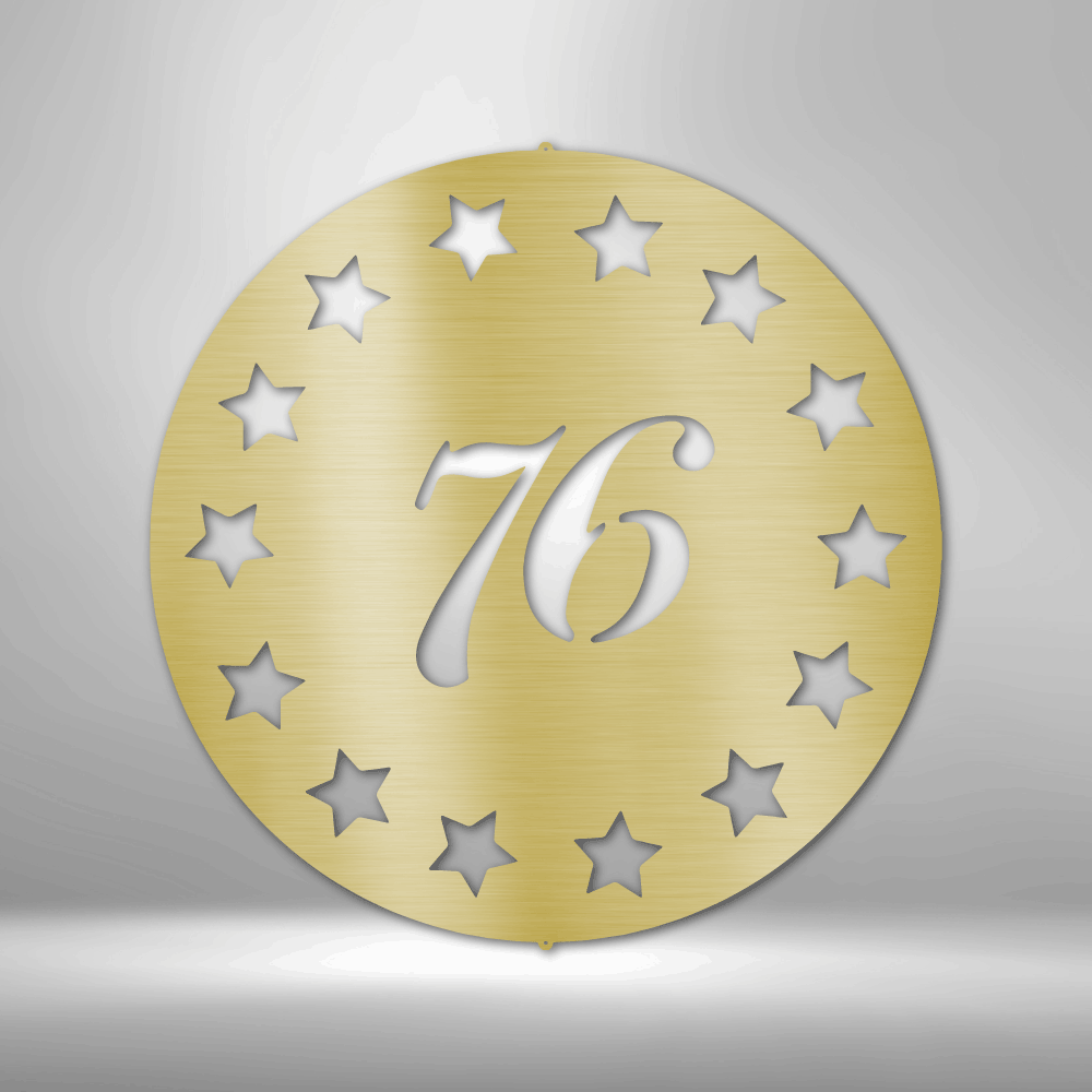 Old School 76 Steel Sign Laser Cut Powder Coated Home & Office Metal ...