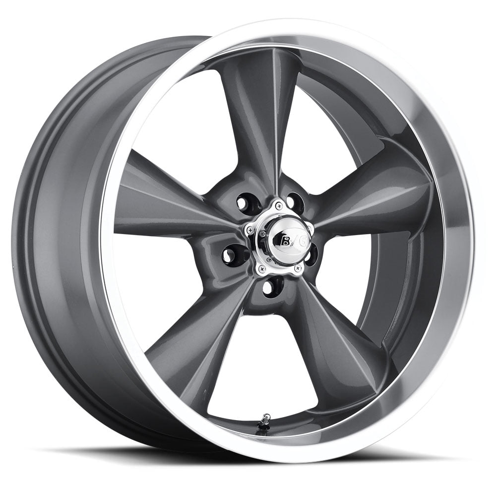 Old School Custom Wheel 15x7 inch 5-114.3 Bolt-Pattern 0 Offset Gun ...