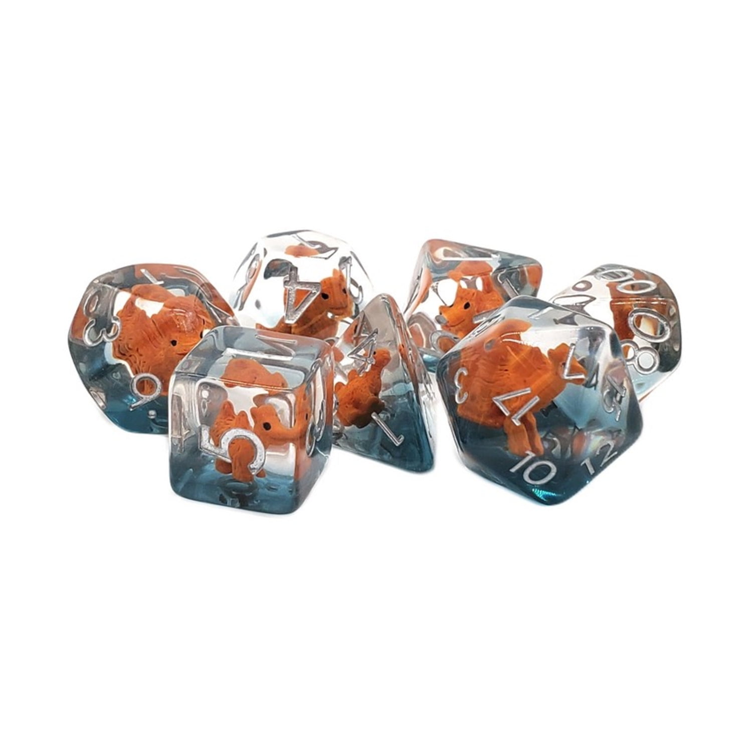 Old School Dice & Accessories Poly Set Camel w/Silver (7) New - Walmart.com