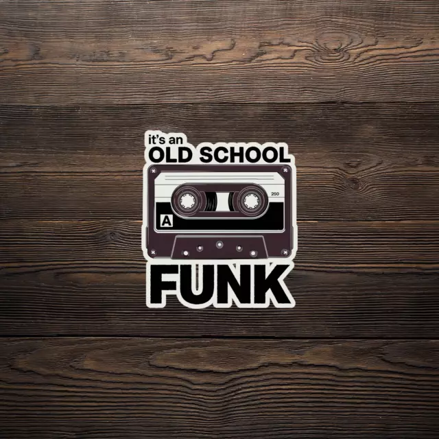 Old School Funk Cassette Tape Sticker - Retro Music Lover Giftphone ...