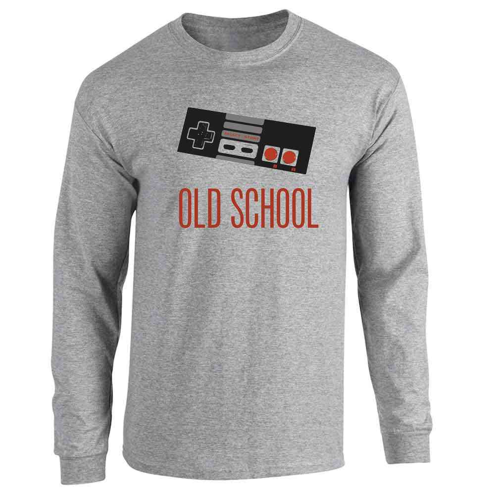 Old School Game Controller 80s Gamer Long Sleeve - Walmart.com
