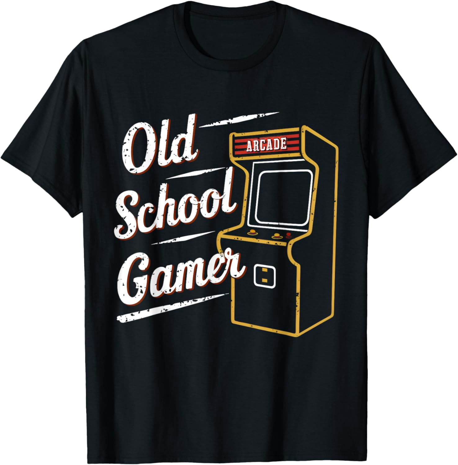 Old School Gamer Love Vintage 80's 90's Arcade Gaming Lover T-Shirt men ...