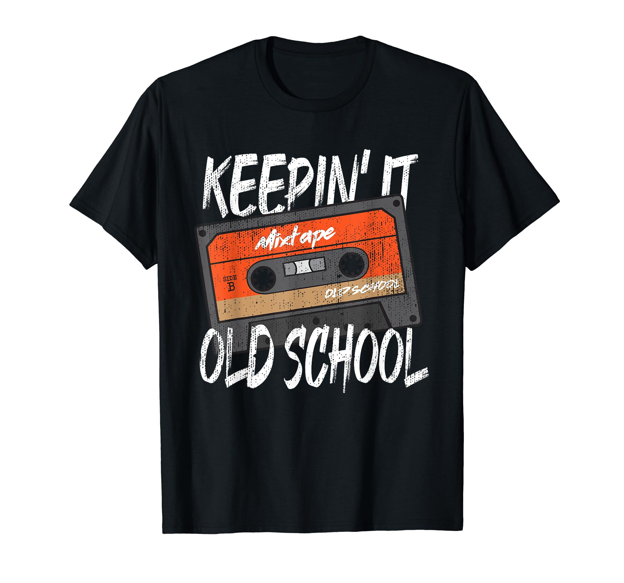 Old School Hip Hop 80s 90s Vintage Mixtape Cassette Tape T-Shirt ...