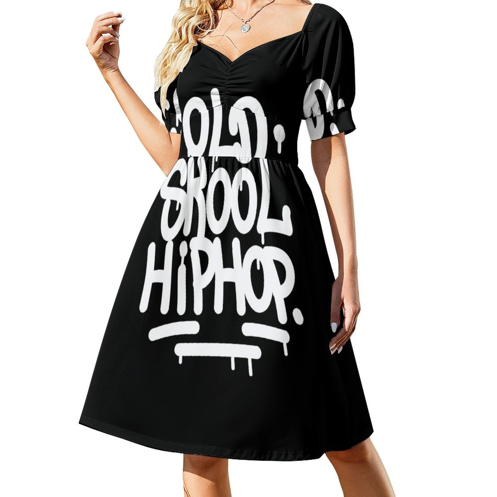 Old School Hip Hop Graffiti 90's Rap Design Sleeveless Dress Clothing ...