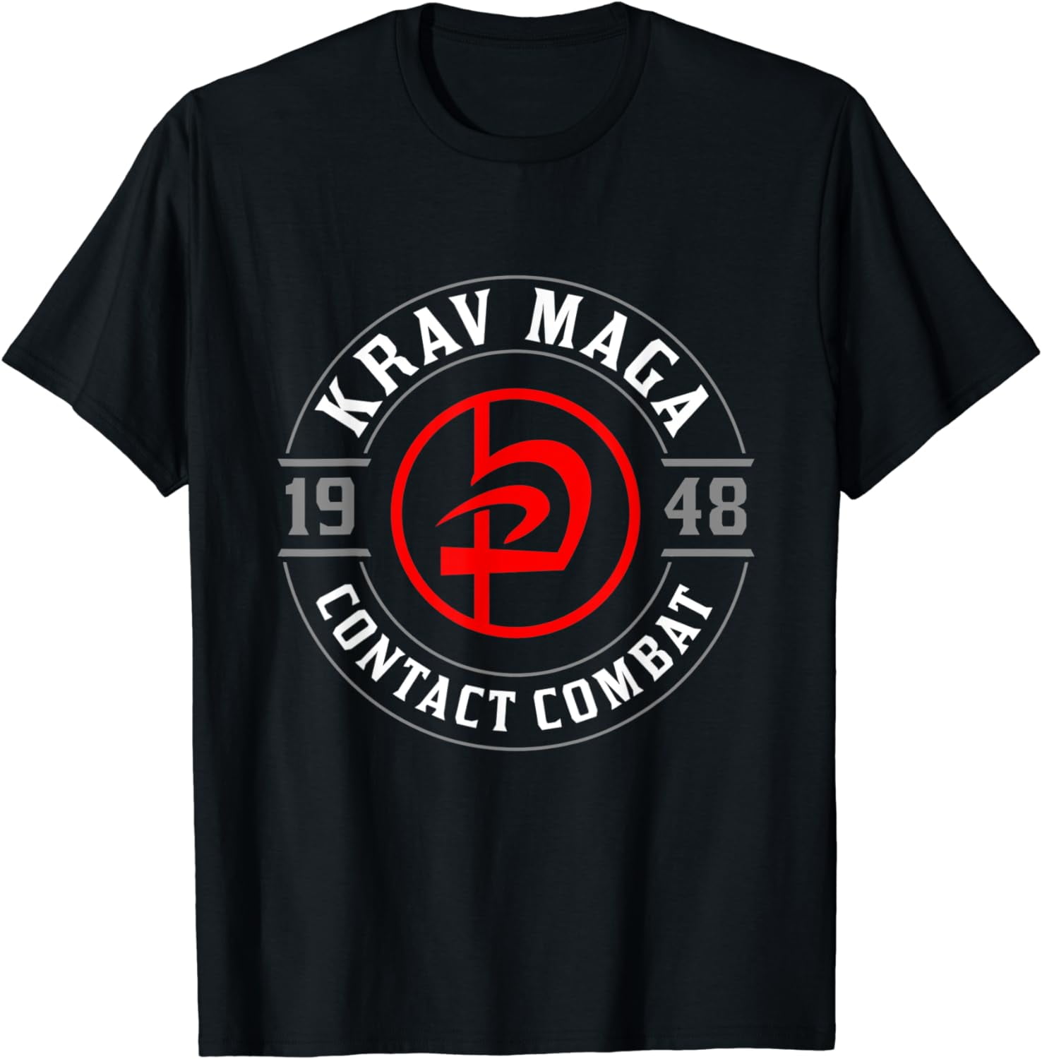 Old School Krav Maga Hebrew Symbol Logo T-Shirt Women & Men T-Shirt ...