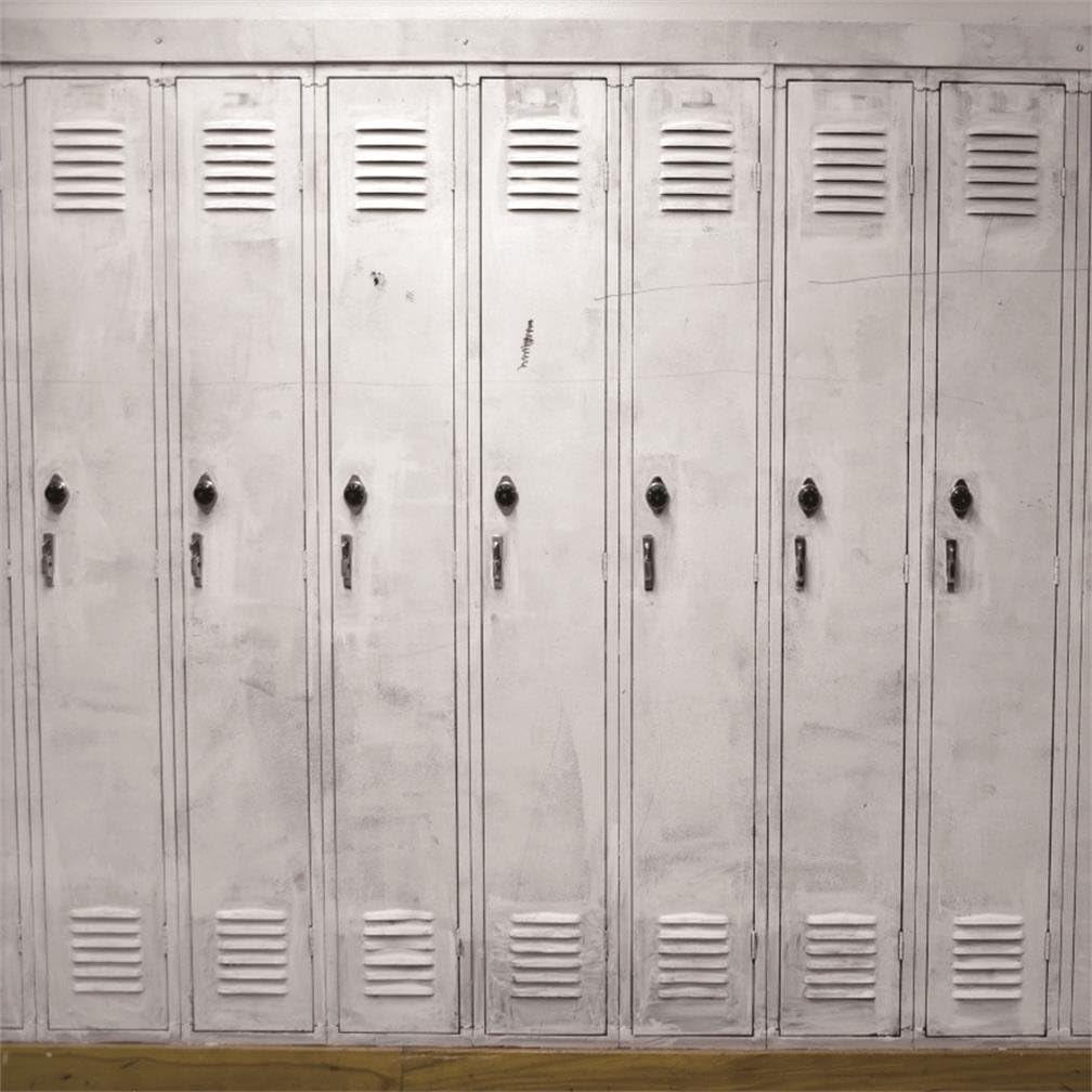 Old School Locker Photography Background White Gym Hall Room Safety ...