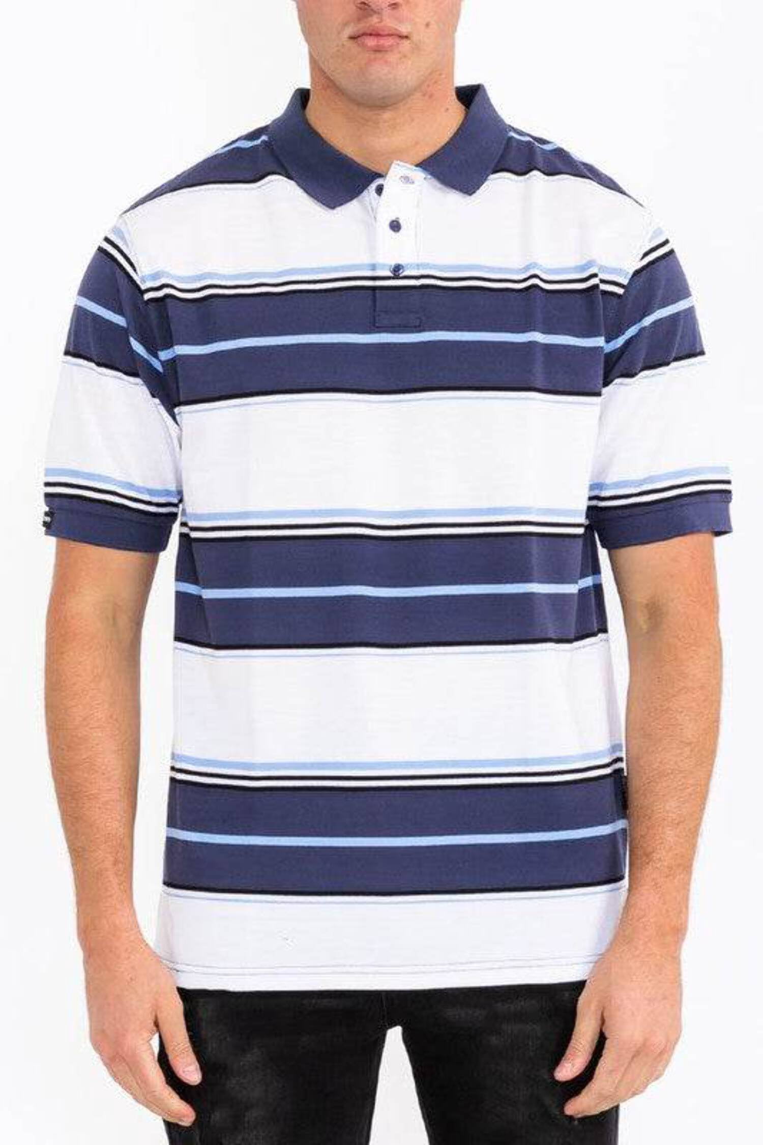 Old School Pique Polo Shirt - Walmart.com