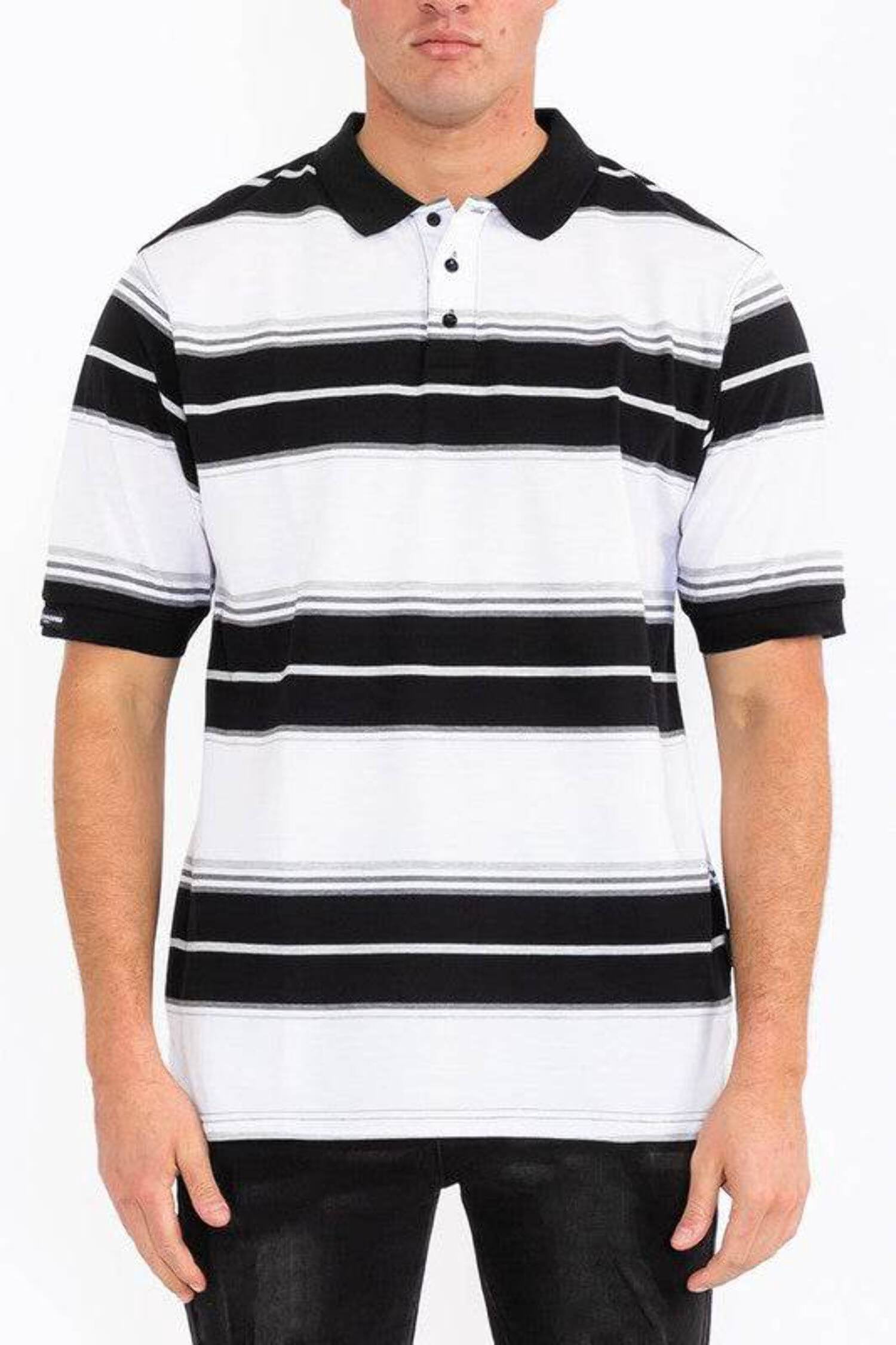 Old School Pique Polo Shirt - Walmart.com