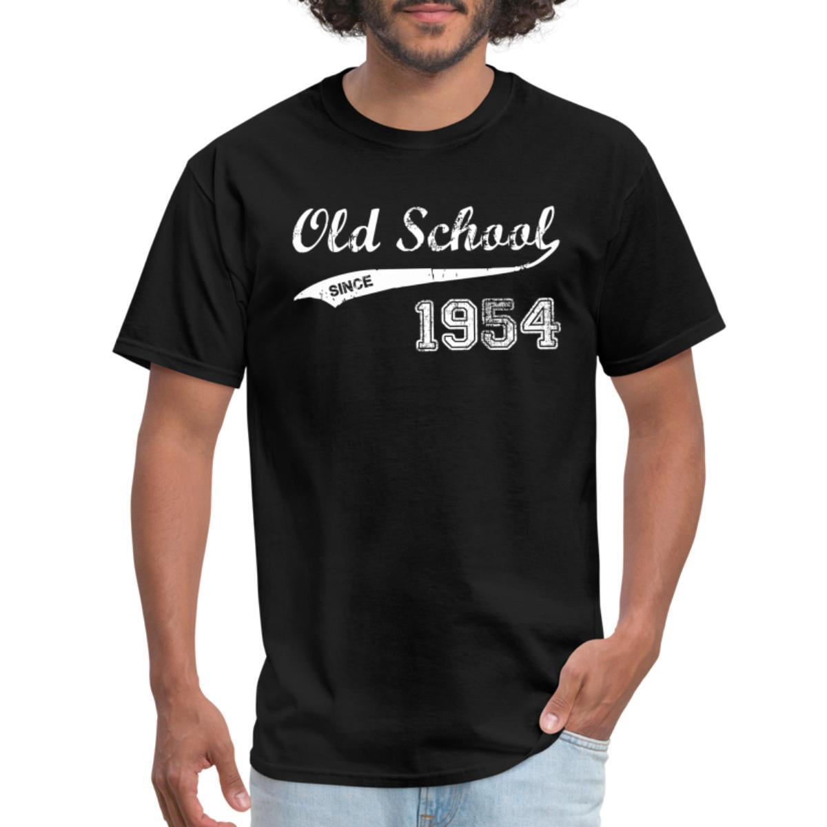 Old School Since 1954 70th Birthday Present Men's T-Shirt - Walmart.com