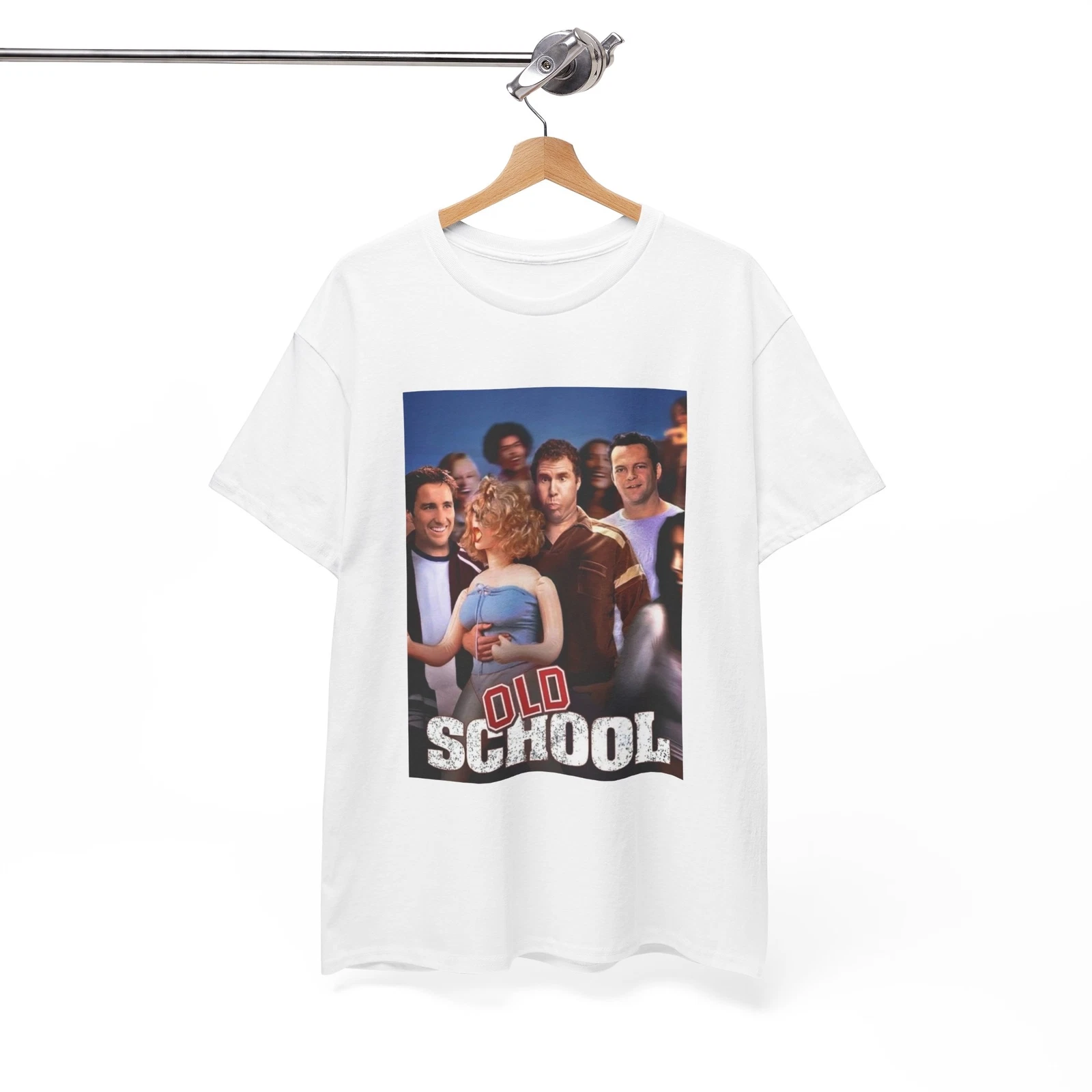 Old School Tshirt Retro Movie Poster Will Ferrell Unisex Heavy Cotton ...