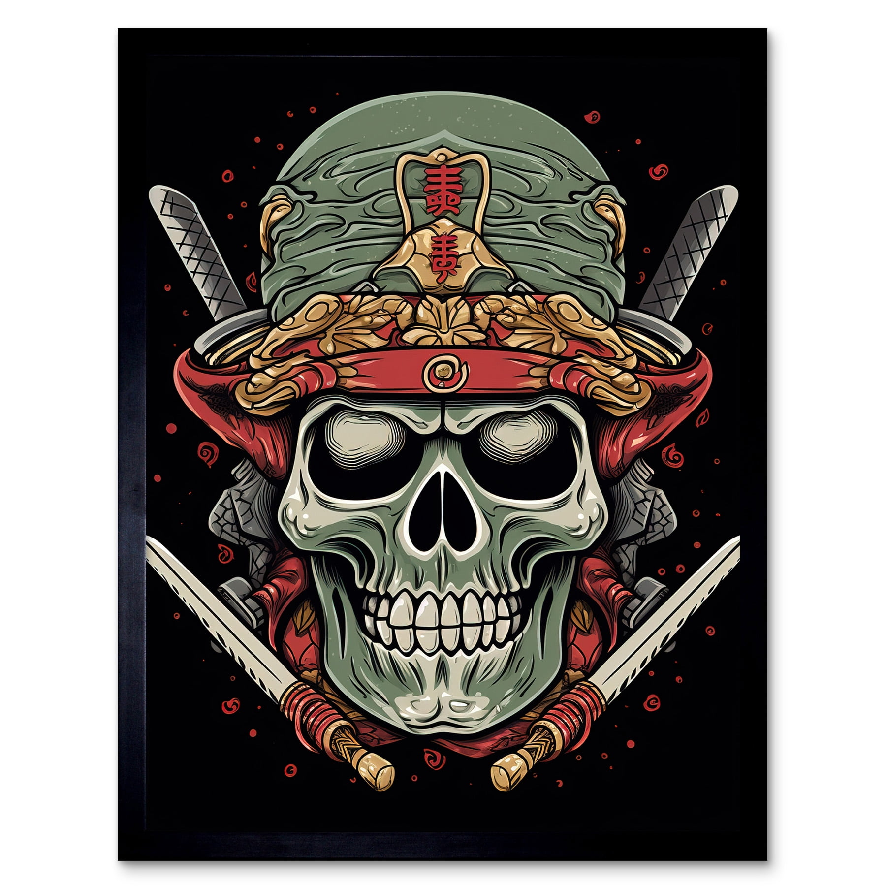 Old School USA Tattoo Ink Body Art Skull Samurai Rockabilly Americana ...
