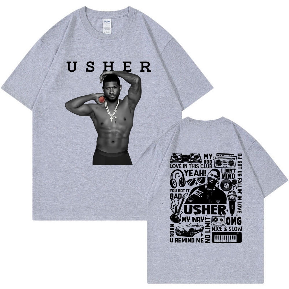 Old School Urban Graphic Tee, Double Side Oversized Cotton Casual ...