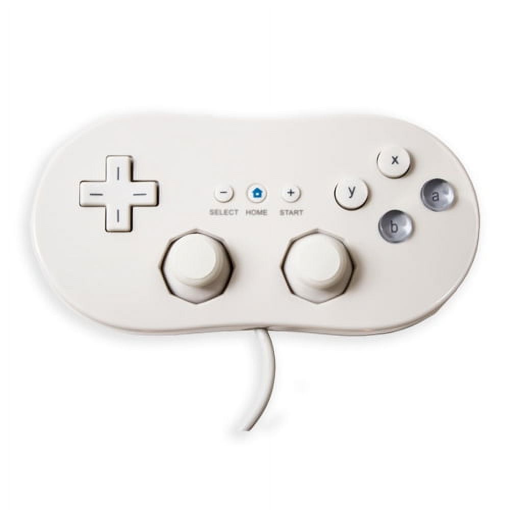 Old Skool Classic Plus Control Stick for Wii and WiiU - White - Walmart.com