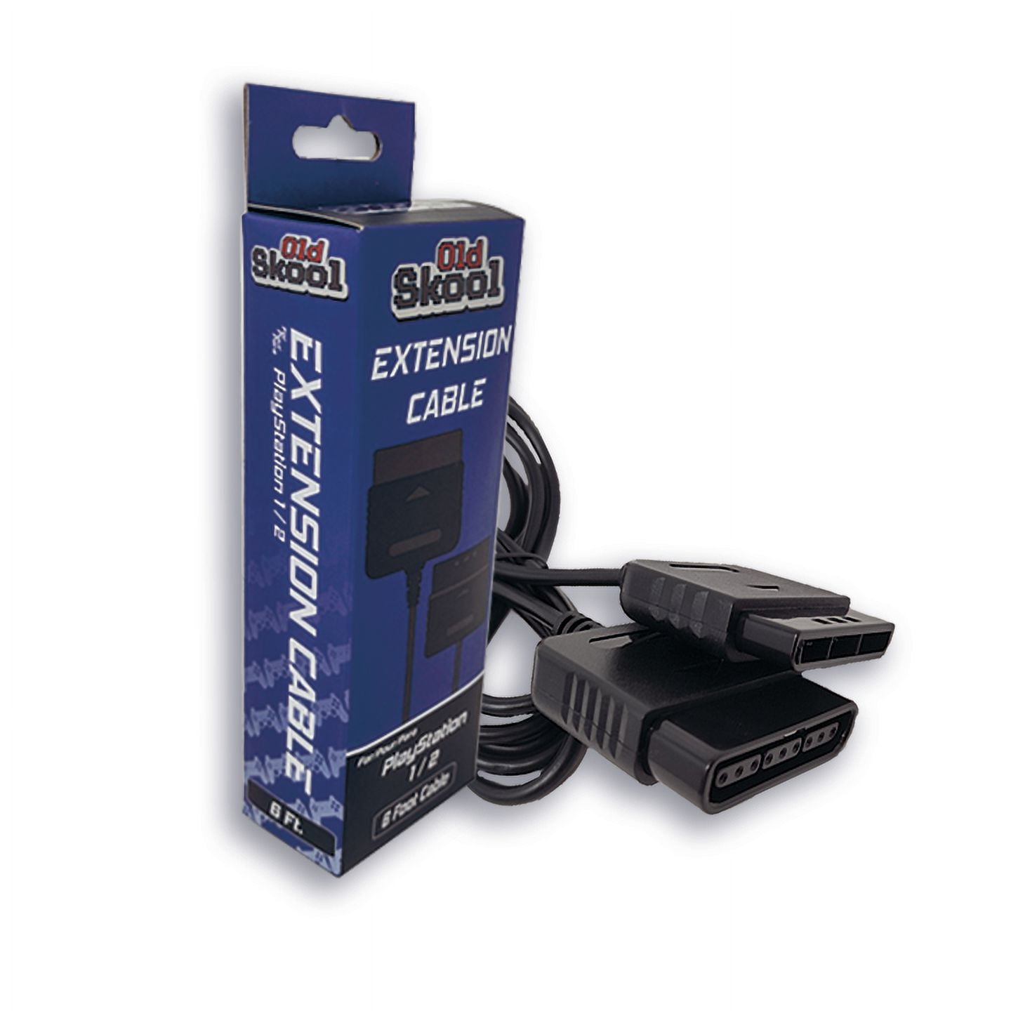 Old Skool Extension Cable for PlayStation 1 & 2 Controllers - Walmart.com