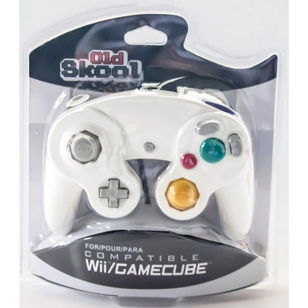 Old Skool GameCube / Wii Compatible Controller - White - Walmart.com