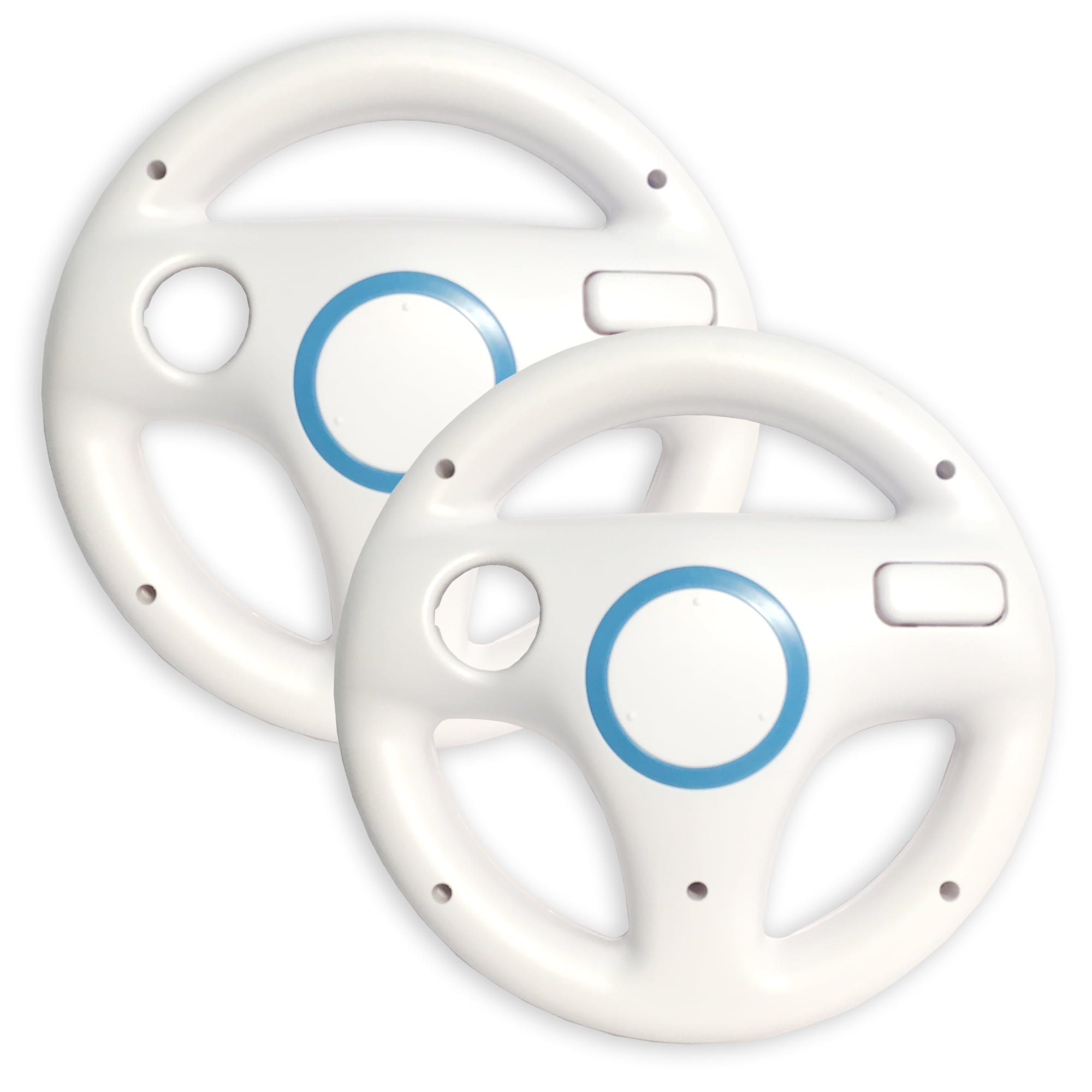 Old Skool Mario Kart Racing Wheel Compatible with Wii and Wii U 2 Pack ...