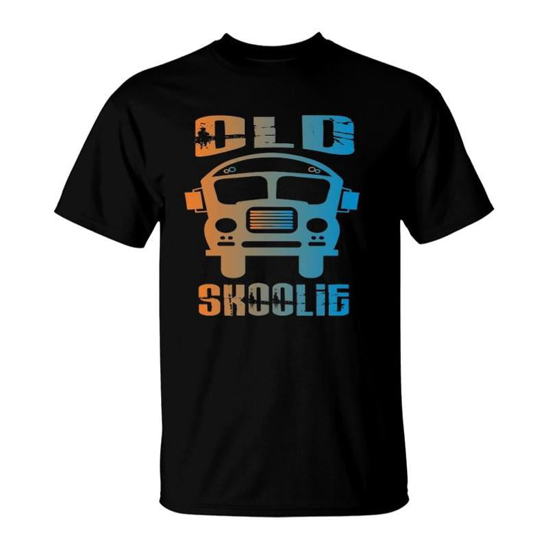Old Skoolie School Bus Driver Conversion Van Life Bus Life TShirt ...