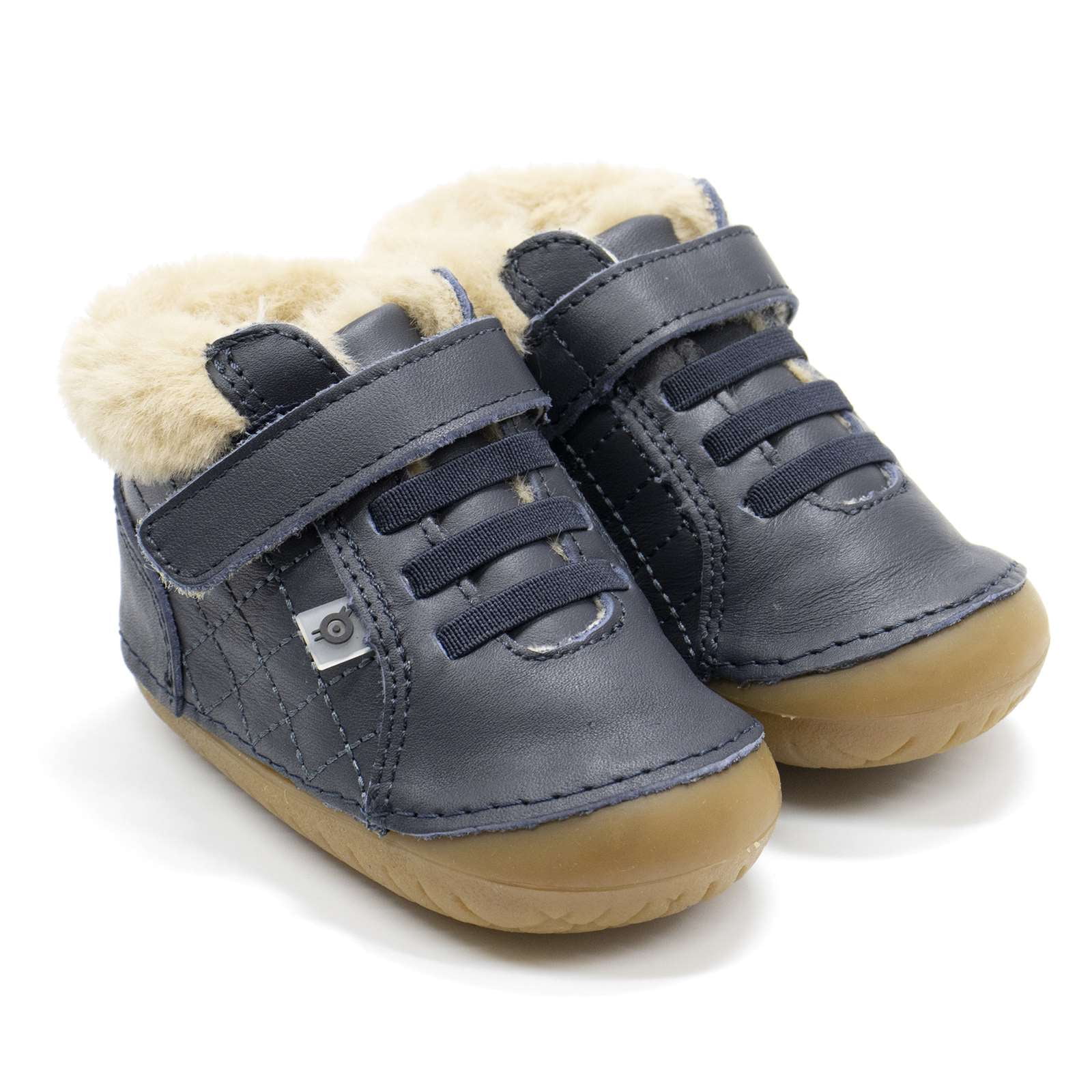 Old Soles Toddlers Flake Quilt Leather Sneaker, Navy,4 M US - Walmart.com