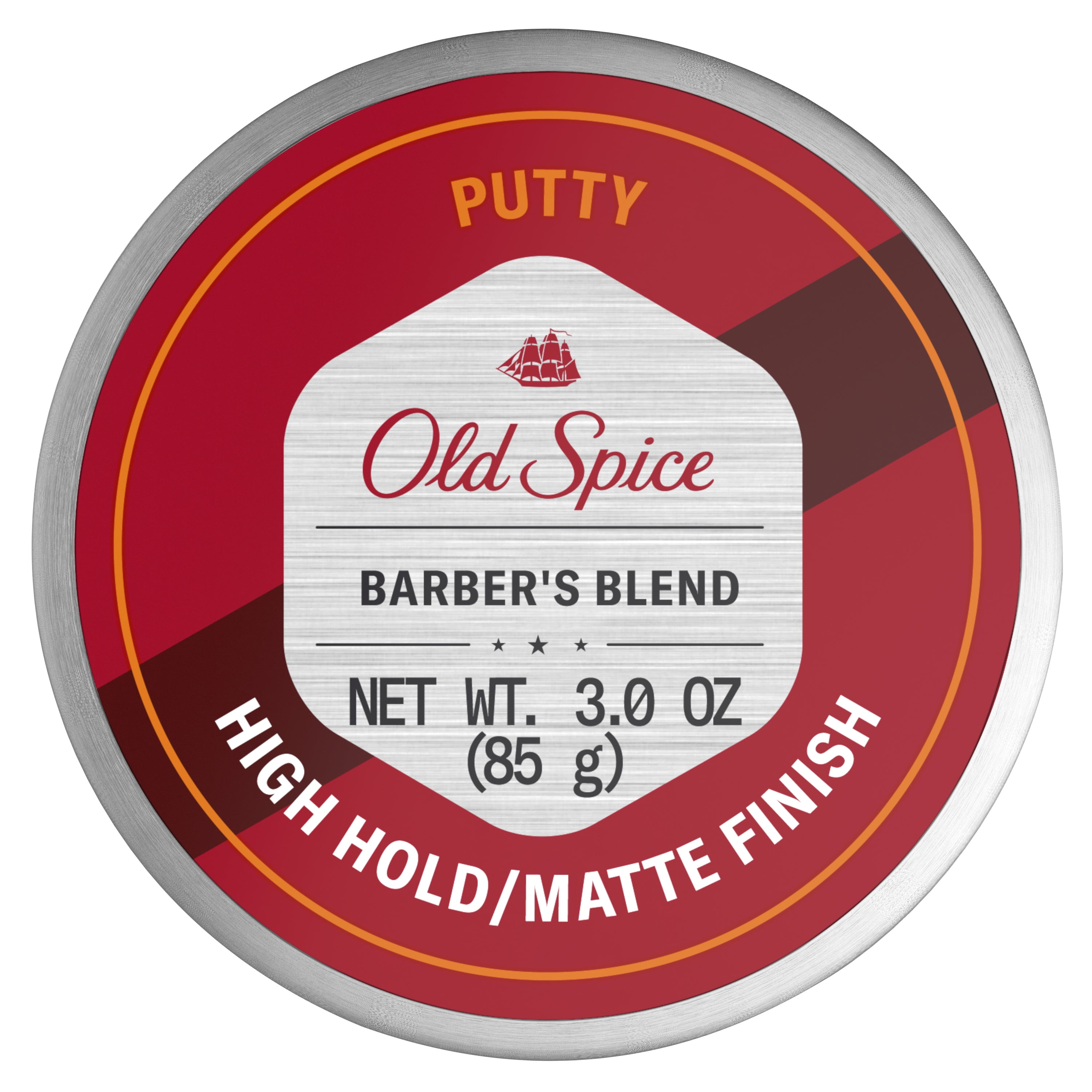 Old Spice Barber's Blend Putty, High Hold, Matte Finish, Infused with ...