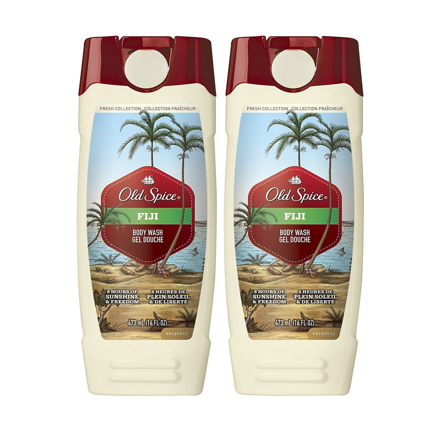 Old Spice Body Wash for Men, Fresher Fiji Scent, Fresher Collection,16 ...