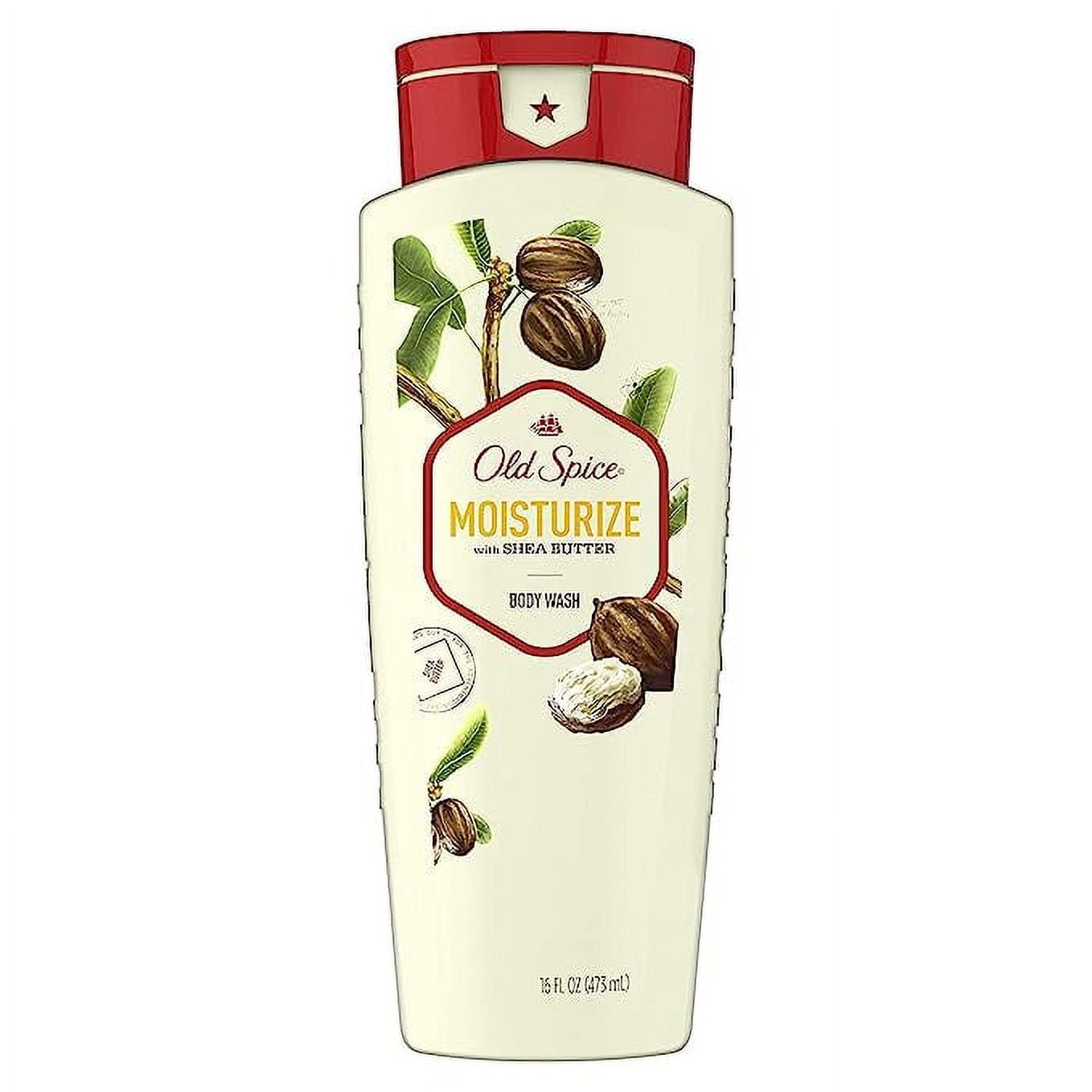 Old Spice Body Wash for Men Moisturize with Shea Butter, 16 oz ...