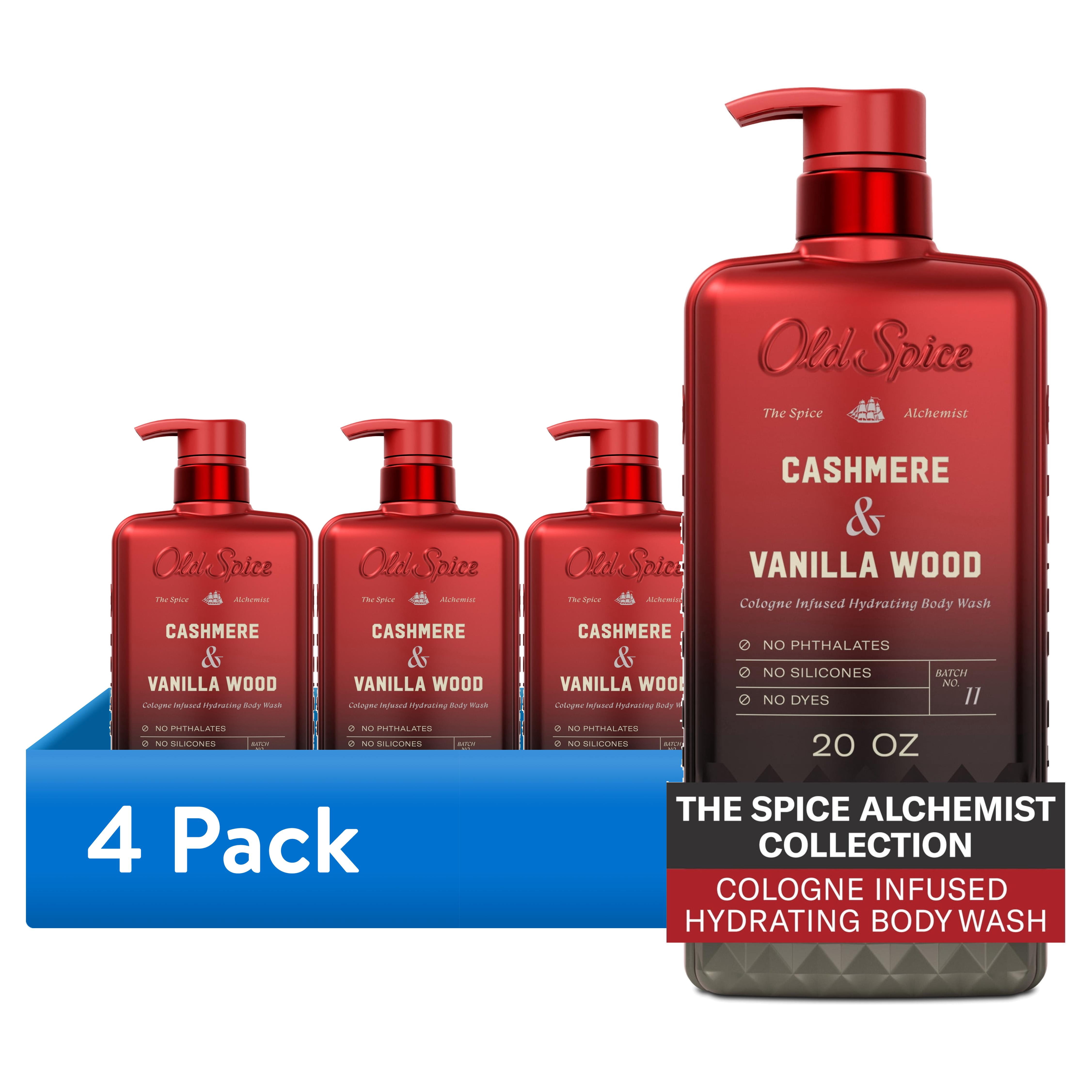 (4 pack) Old Spice Body Wash for Men, The Spice Alchemist Collection ...