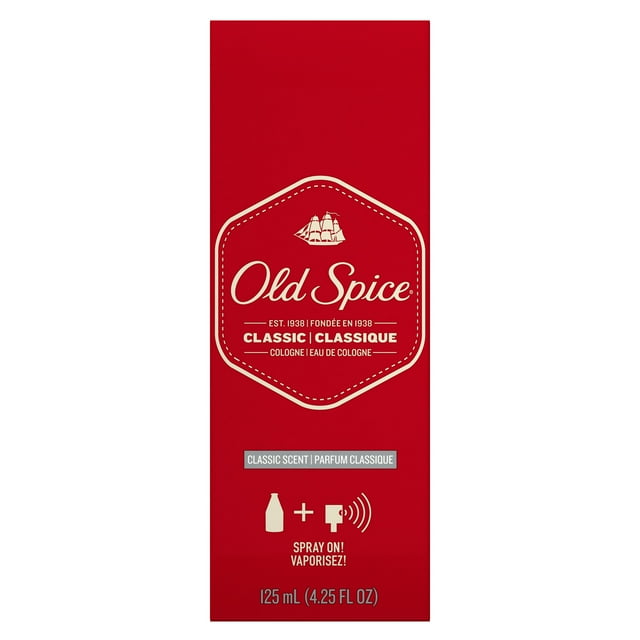 Old Spice Cologne Spray for Men, Classic Scent, 4.25 fl oz - Walmart.com