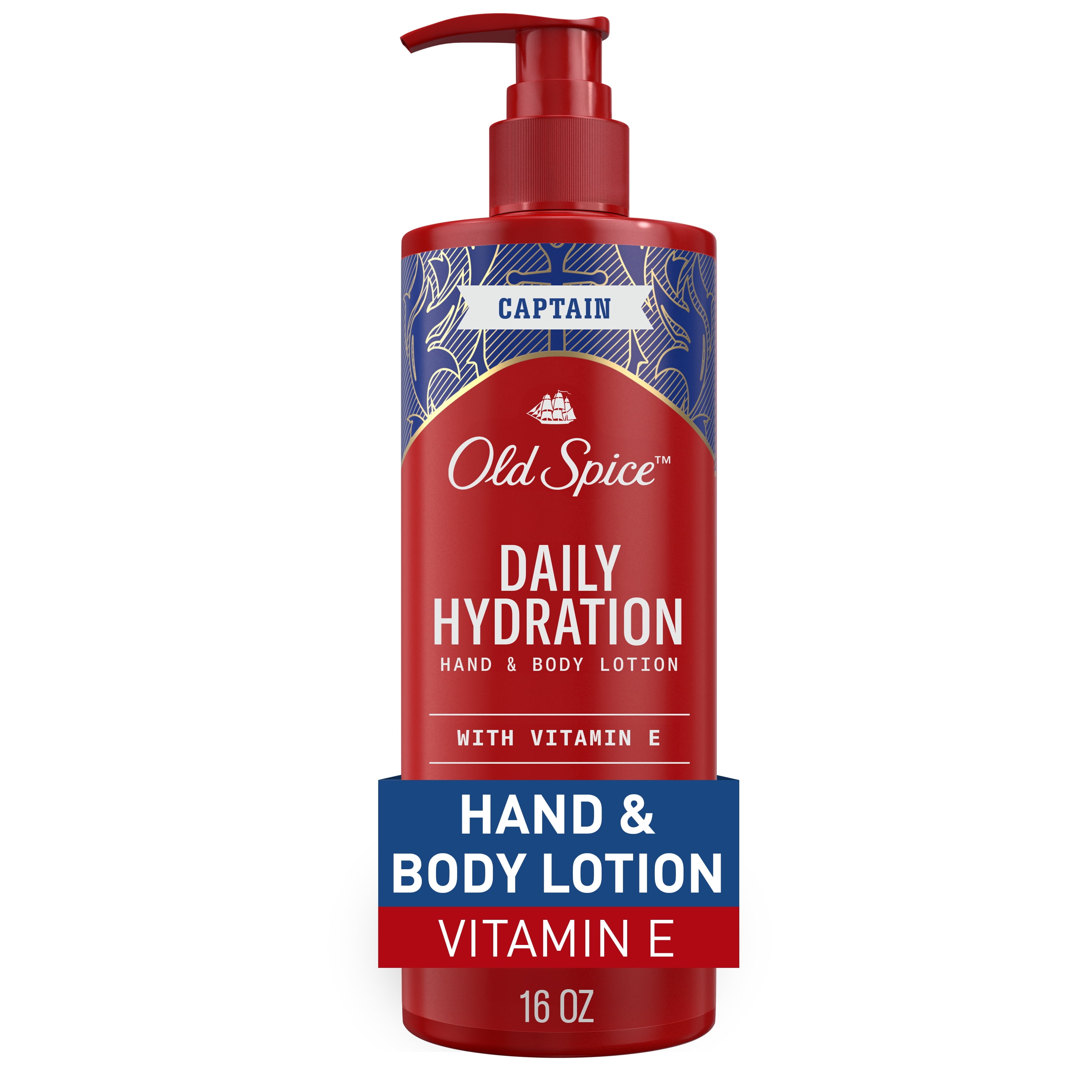 Old Spice Daily Hydration Hand & Body Lotion with Vitamin E, 16 fl oz ...
