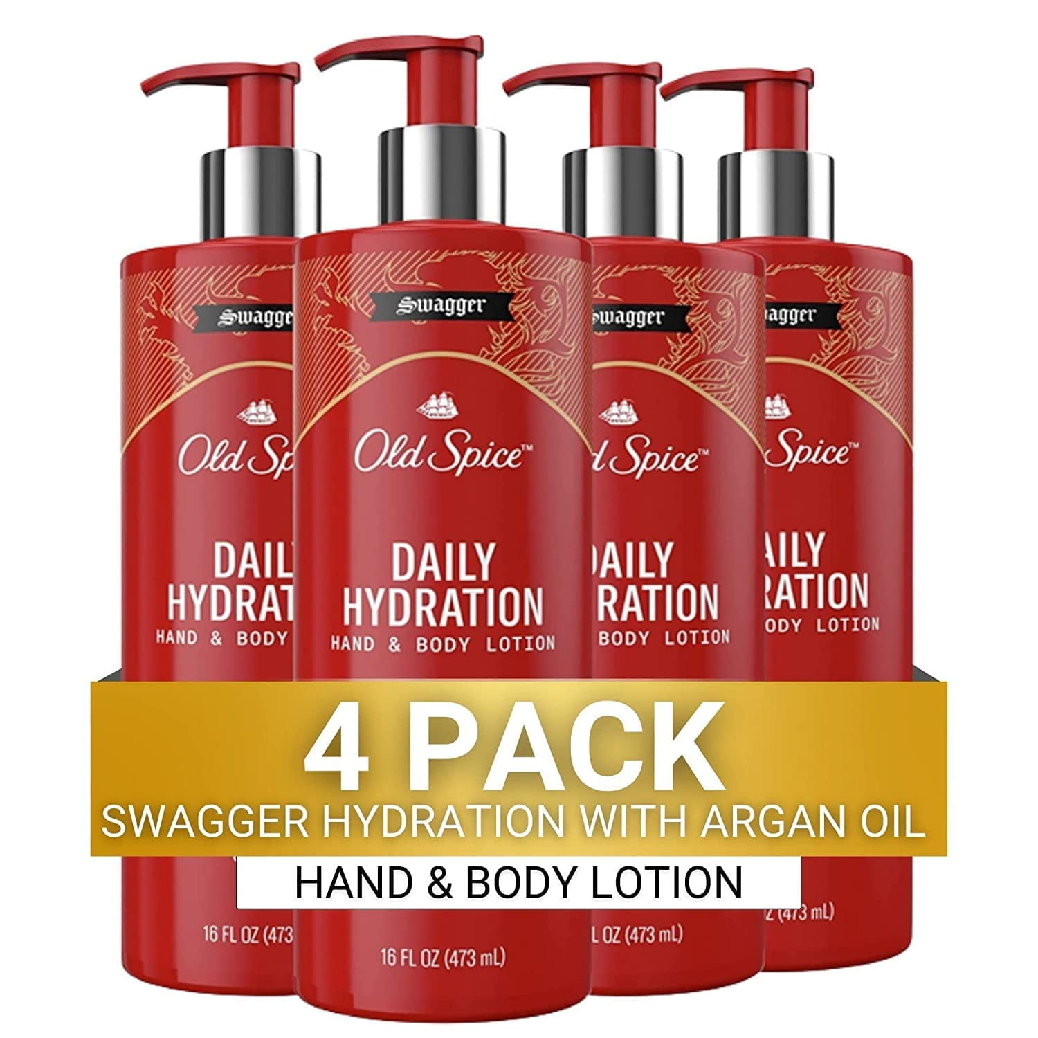 Old Spice Daily Hydration Hand HYZ01 & Body Lotion for Men, Swagger ...