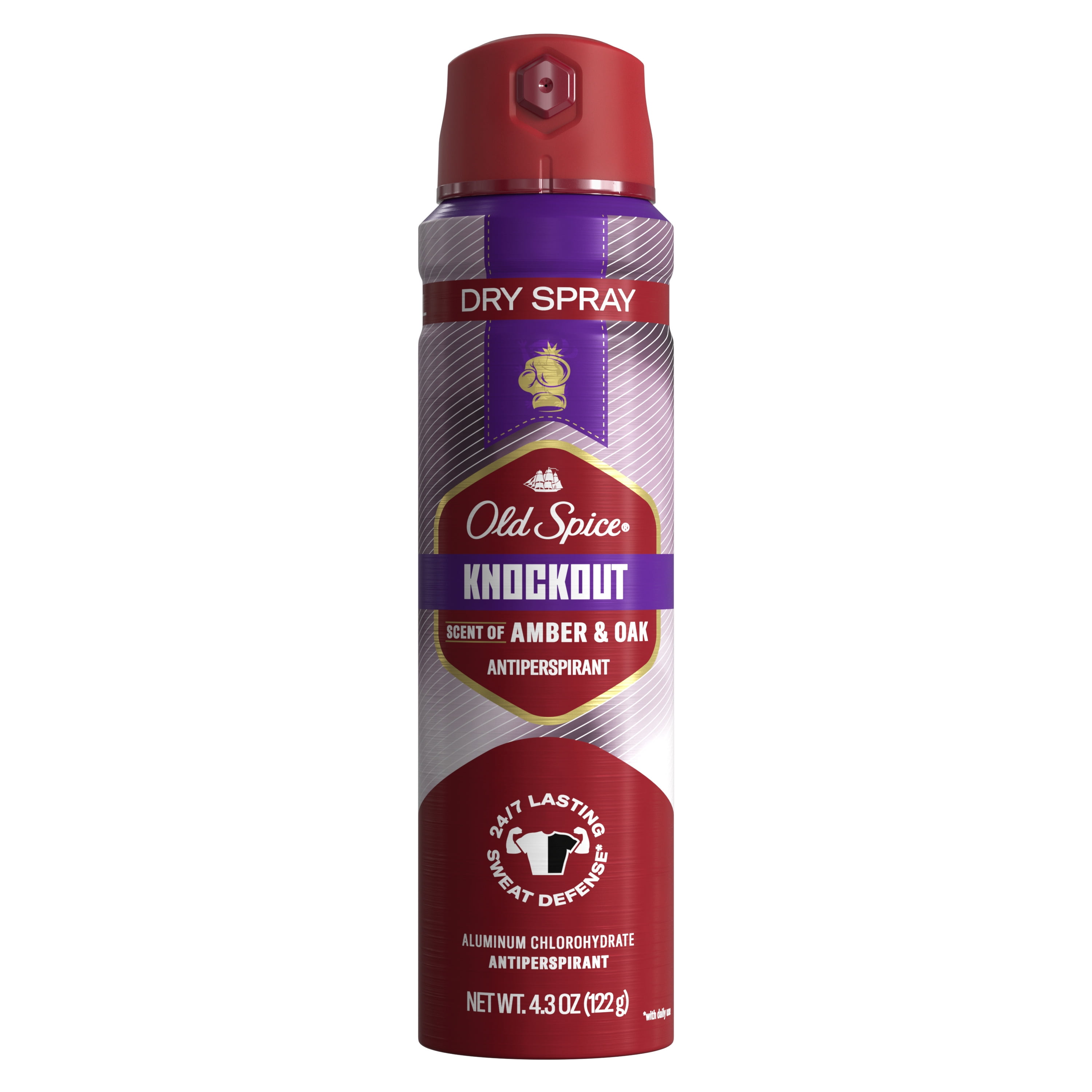 Old Spice Men's Antiperspirant Deodorant Invisible Dry Spray Knockout ...