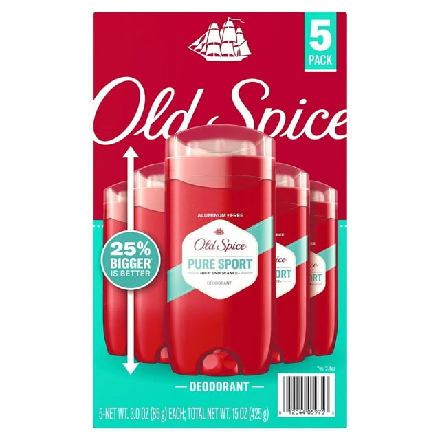 Old Spice High Endurance Deodorant 48-Hr. Pure Sport 3 Oz (5 Pack ...