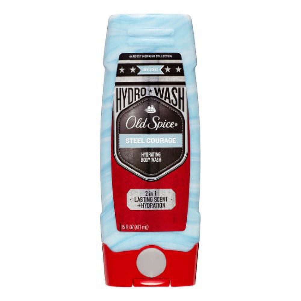 Old Spice Hydro Wash Body Wash Steel Courage (Pack of 2) - Walmart.com
