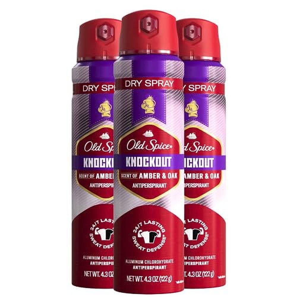 Old Spice Men's Antiperspirant & Deodorant Invisible Dry Spray Knockout ...